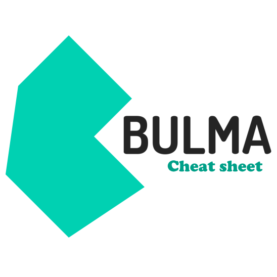 Bulma チートシート [CSSフレームワーク ブルマ] | JOHOBASE